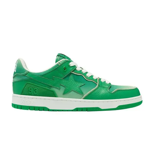 A BATHING APE Wmns Sk8 Sta #4 Gradient Sneakers - Green