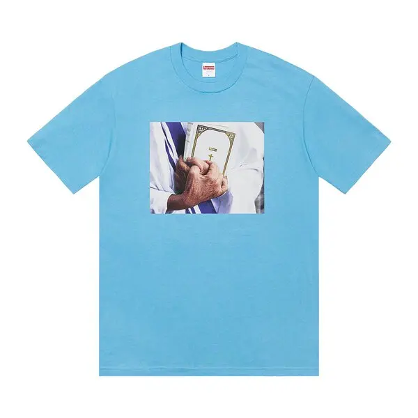 Supreme Bible Tee 'light Slate - Blue