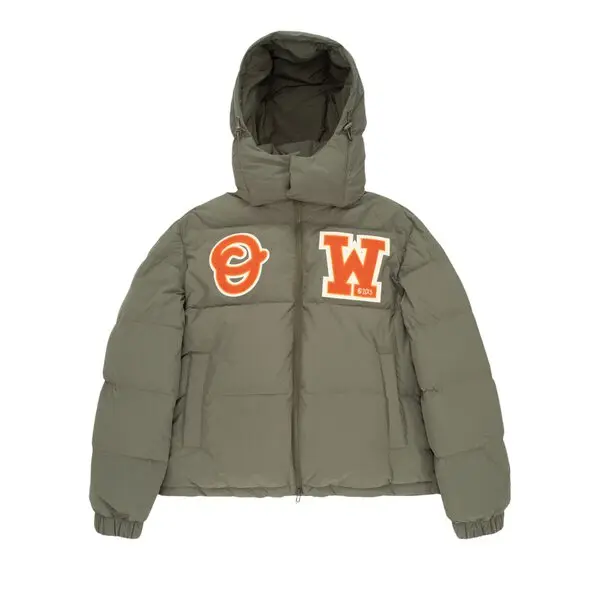 Off-White Ow Patch Puffer - Green