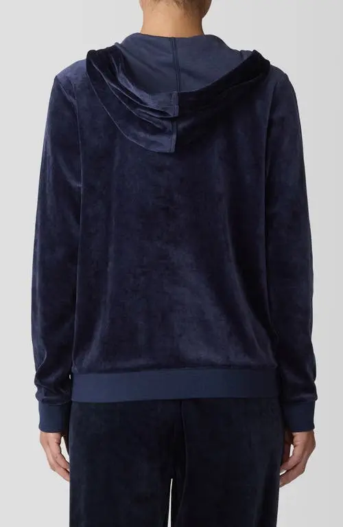 Eileen Fisher Velour Zip-up Hoodie