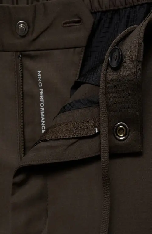 Mango Slim Fit Coolmax® Straight Leg Trousers