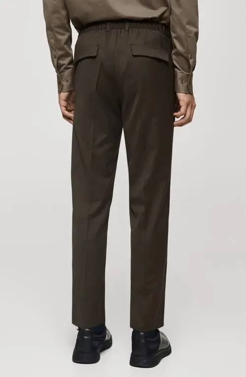 Mango Slim Fit Coolmax® Straight Leg Trousers