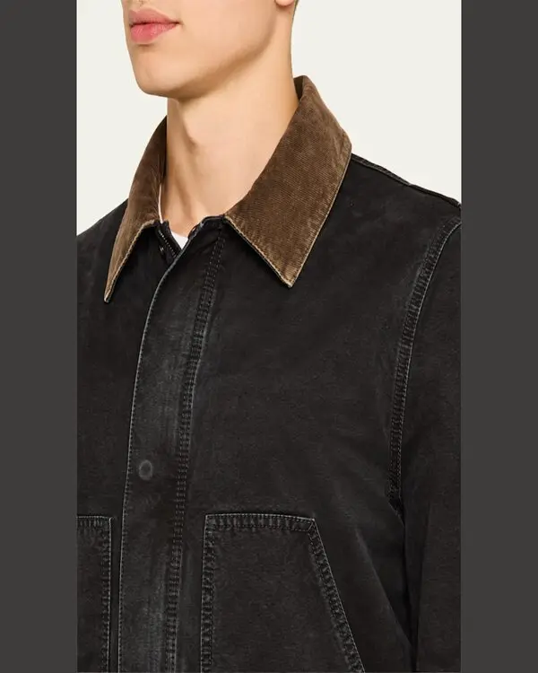Saint Laurent Canvas Work Jacket