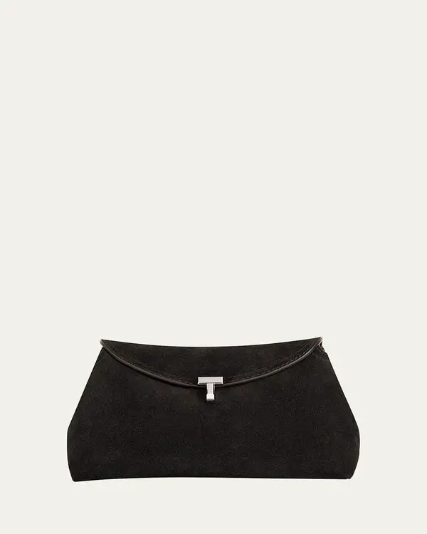 TOTEME T-lock Clutch Bag - Espresso
