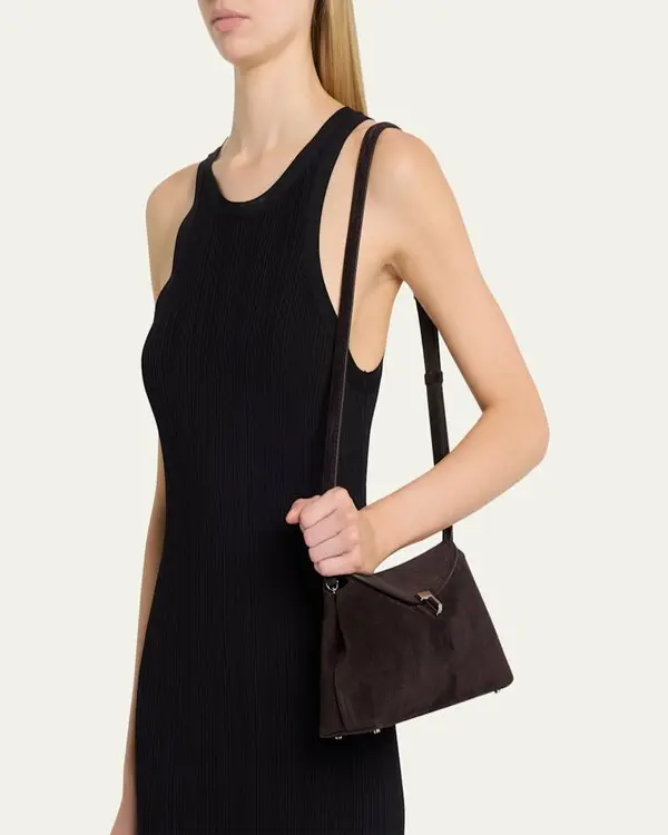 TOTEME T-lock Clutch Bag - Espresso