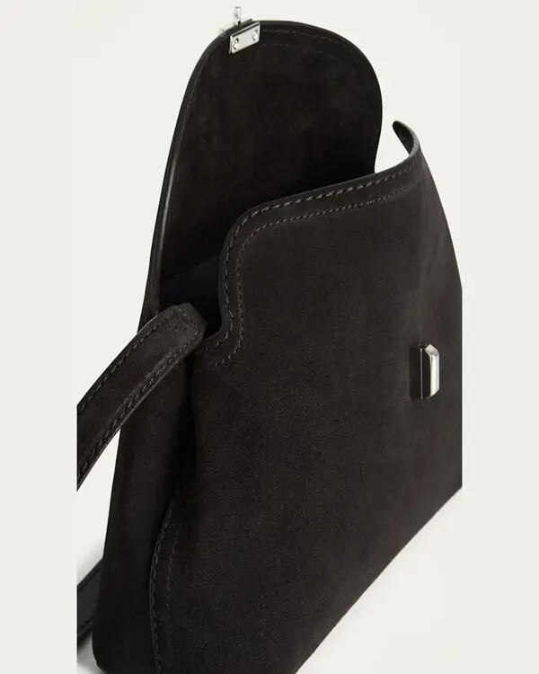 TOTEME T-lock Clutch Bag - Espresso