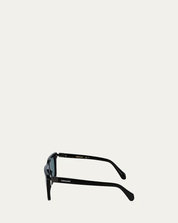 FERRAGAMO Prisma Rectangle Sunglasses - Dark Tortoise