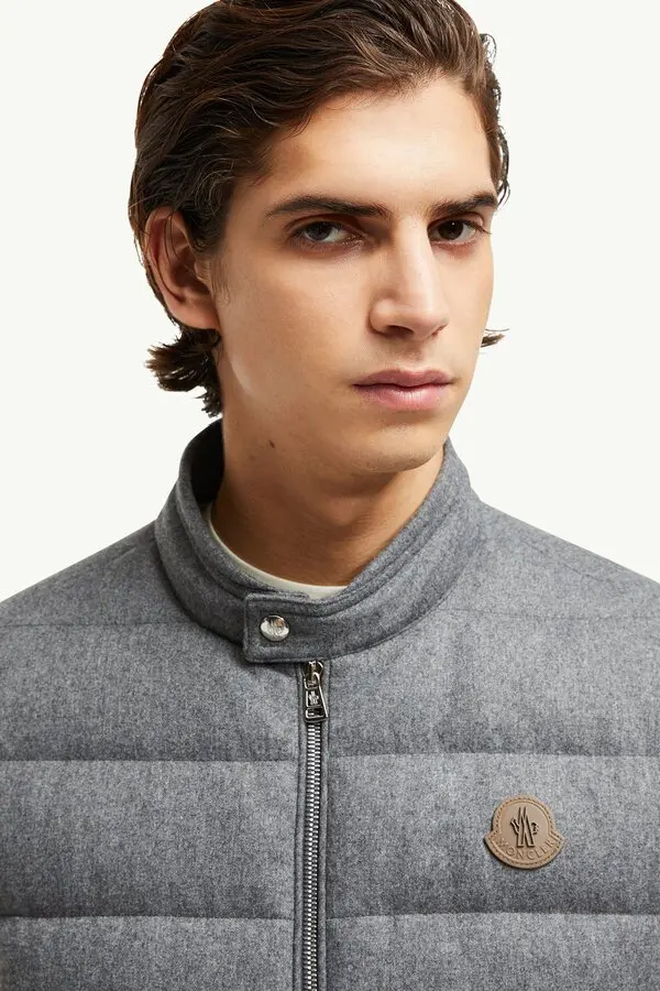 Moncler Gallienne Cashmere Down Vest - Grey | Editorialist