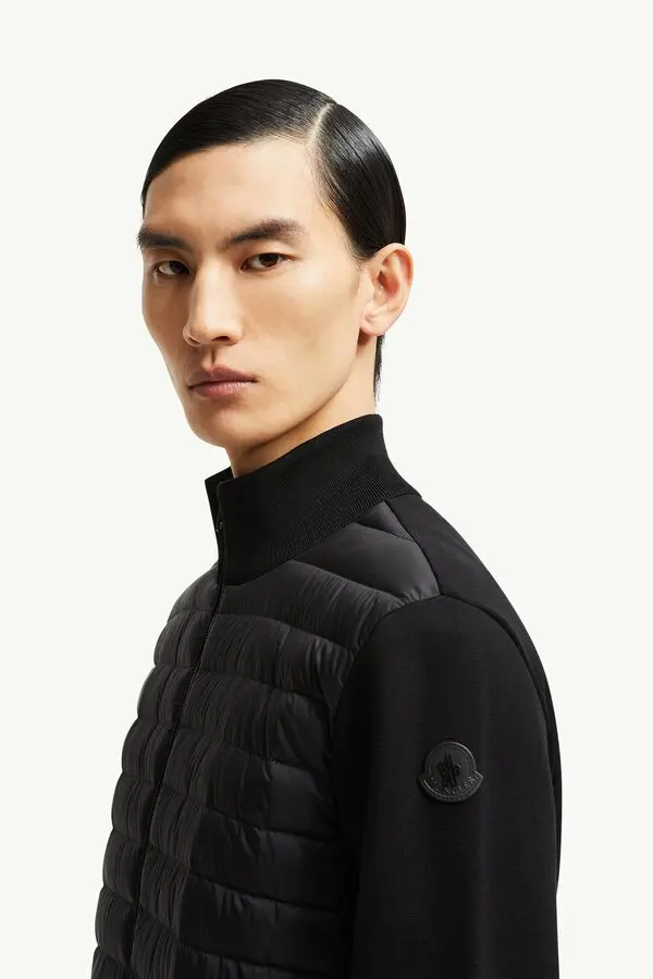 Moncler Padded Zip-up Cardigan - Black