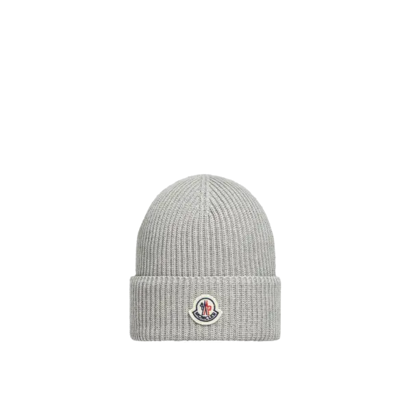 Moncler Cotton Beanie - Grey