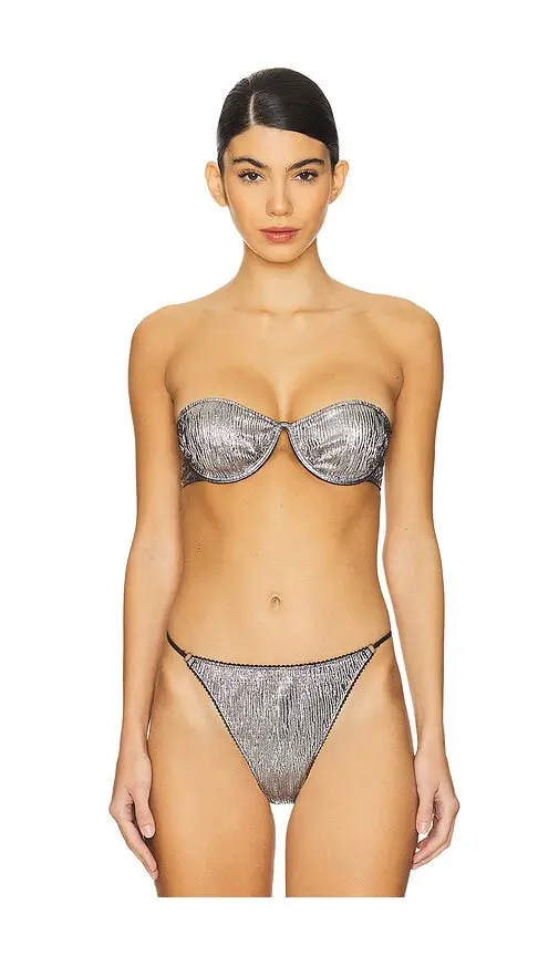 Love Stories Glow Bra In Metallic