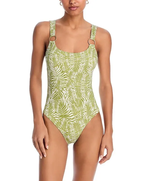 Aqua Swim One Piece Swimsuit - Olive Multi