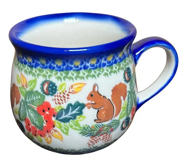 LIDIA'S POLISH POTTERY Small 7 Ounce Bubble Mug - One-color