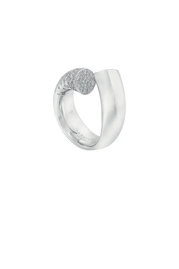 TABAYER Oera Pave Ring - 18k White Gold & Pave Diamonds