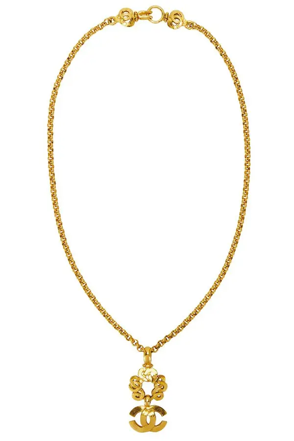 Chanel 1997 Coco Mark -tone Necklace