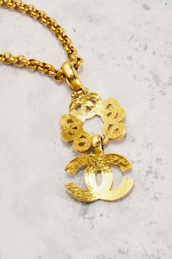 Chanel 1997 Coco Mark -tone Necklace