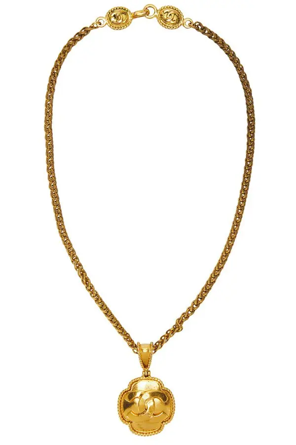 Chanel 1996 Coco Mark Necklace - Gold