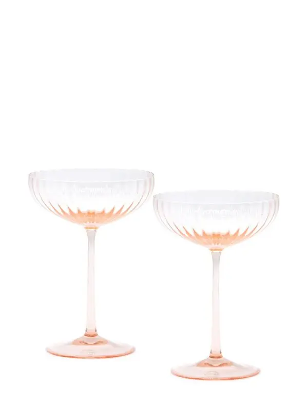 VENINI Bollicine Champagne Glasses - Pink