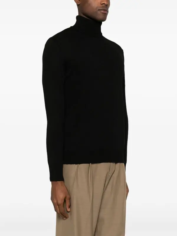 BALLANTYNE Turtleneck Wool Sweater - Black