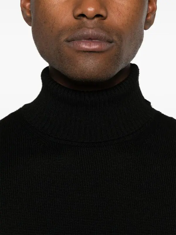 BALLANTYNE Turtleneck Wool Sweater - Black