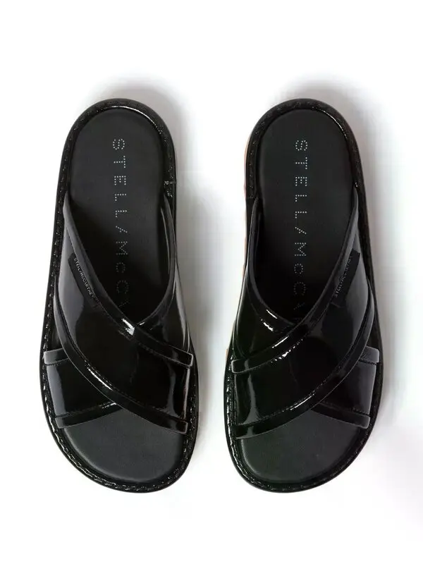 Stella McCartney Patent-finish Slides