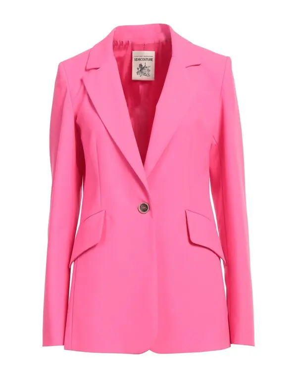 SEMICOUTURE Single-breasted Blazer - Fuchsia