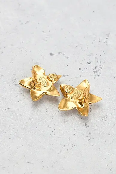 Chanel 1996 Pearl Star Clip-on Earrings