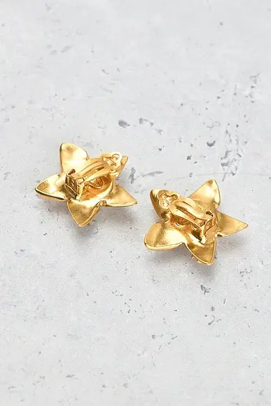 Chanel 1996 Pearl Star Clip-on Earrings