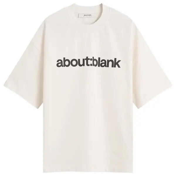 ABOUT:BLANK Block T-shirt - Oat/black