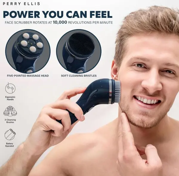 Perry Ellis S 4-in-1 Massage & Facial Cleaning Device
