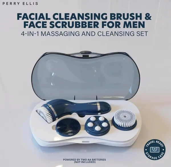Perry Ellis S 4-in-1 Massage & Facial Cleaning Device