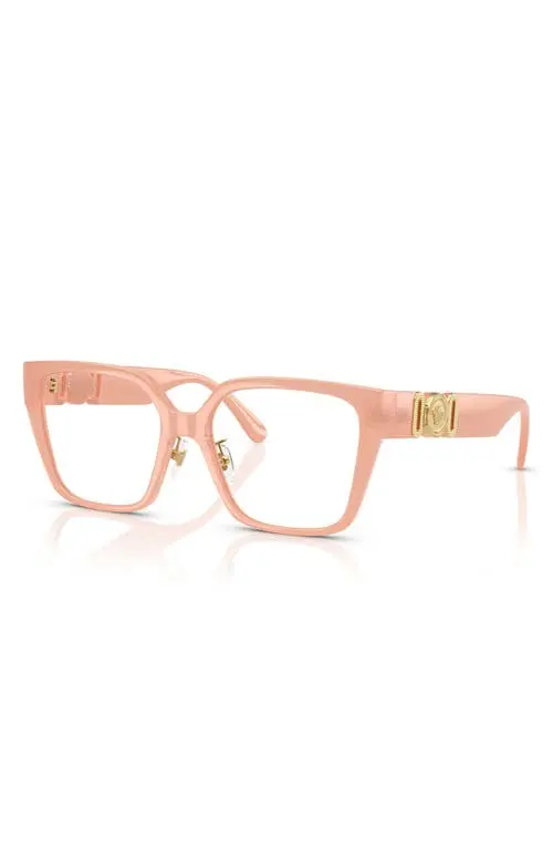 Versace 54mm Square Optical Glasses - Opal Pink