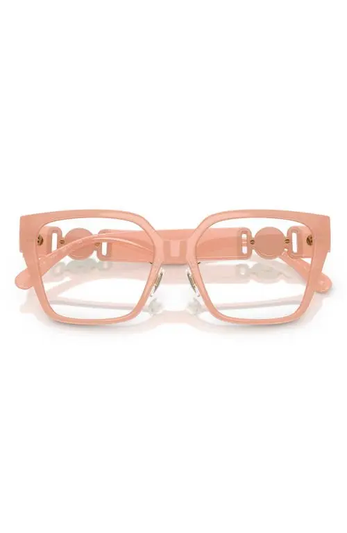 Versace 54mm Square Optical Glasses - Opal Pink