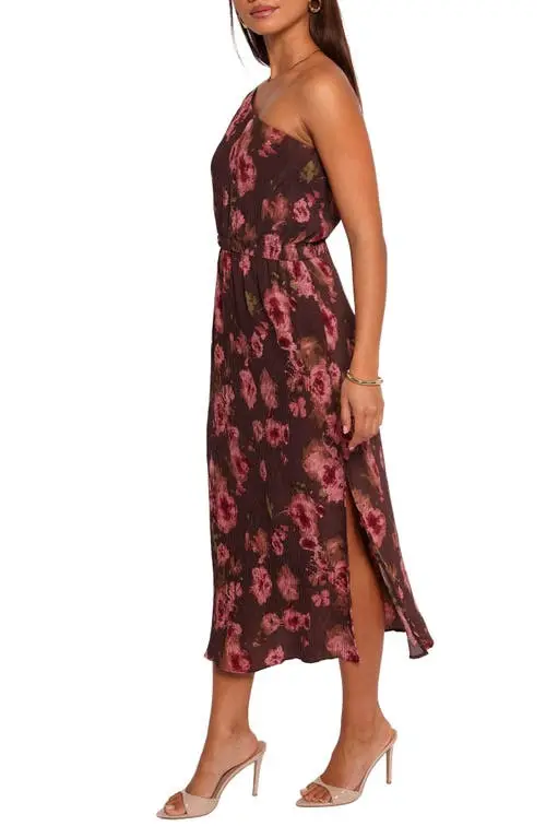 PETAL & PUP Floral Plissé Midi Dress