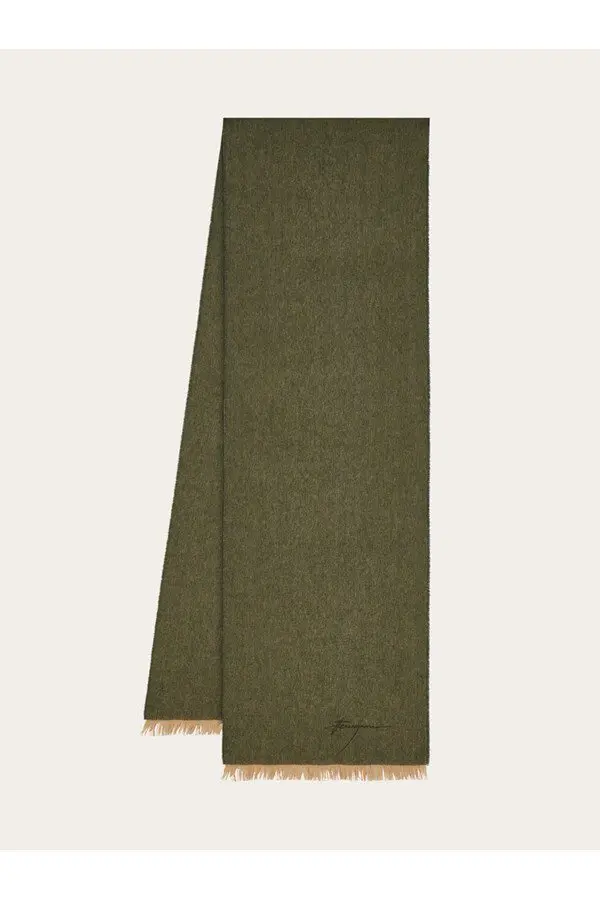 FERRAGAMO Cashmere Scarf - Green