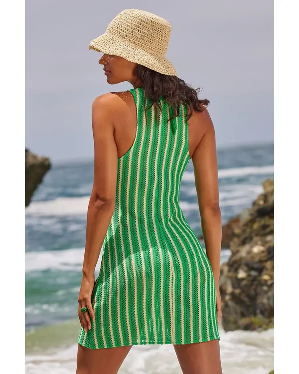 BECCA By Rebecca Virtue Cabo High Neck Dress Swim Cover-up