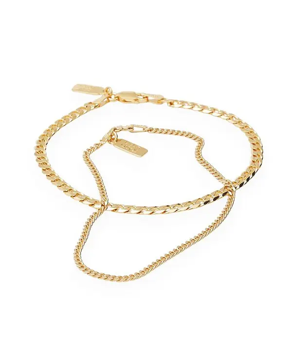 DEUX LIONS JEWELRY Wild Stack Cuban Bracelets - K Gold Plated