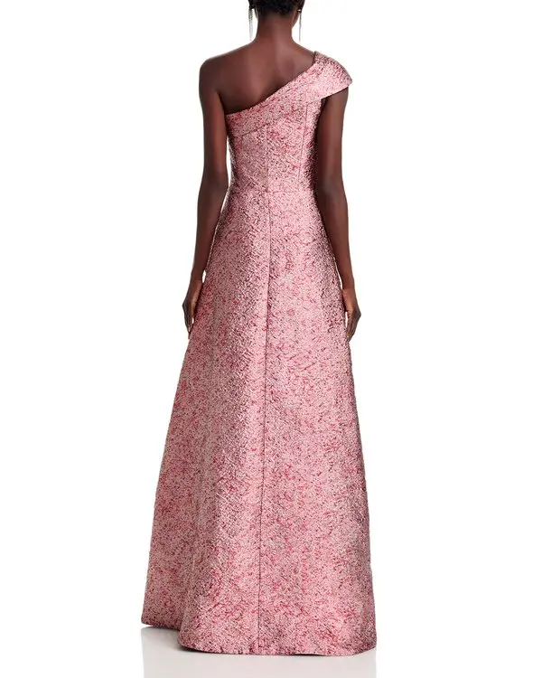 Rickie Freeman For Teri Jon Jacquard Gown - Red Multi
