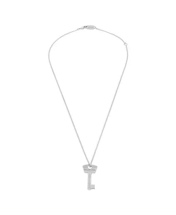 Balenciaga Amour Key Necklace - Silver