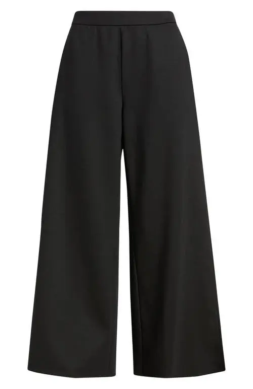 Eileen Fisher Ponte Wide Leg Pants - Black