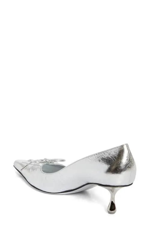 JIMMY CHOO Scarlett Pointed-toe Pumps - Silver