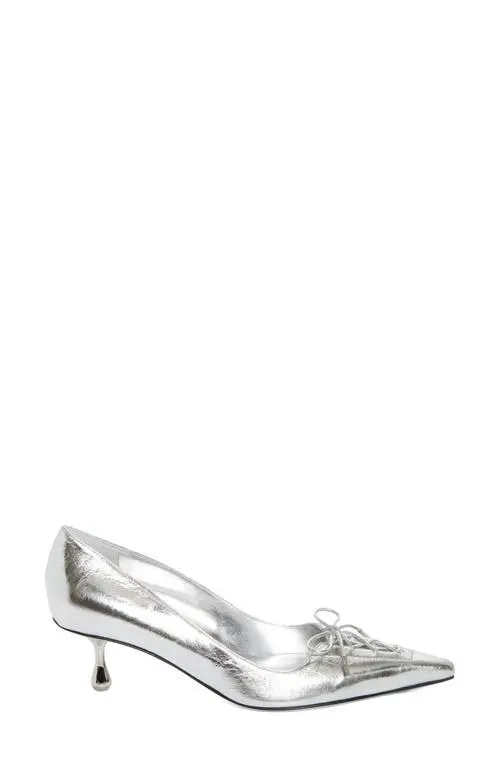 JIMMY CHOO Scarlett Pointed-toe Pumps - Silver
