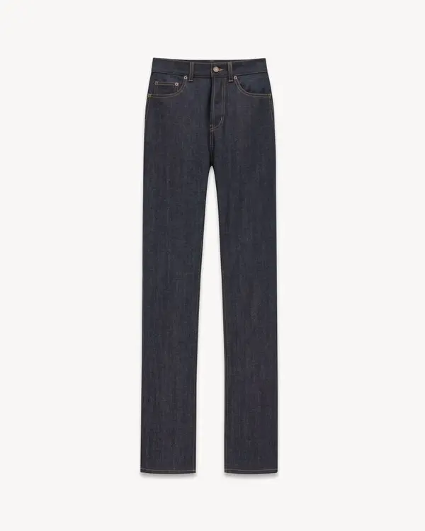 Saint Laurent 90's Slim Jeans In Denim - Blue