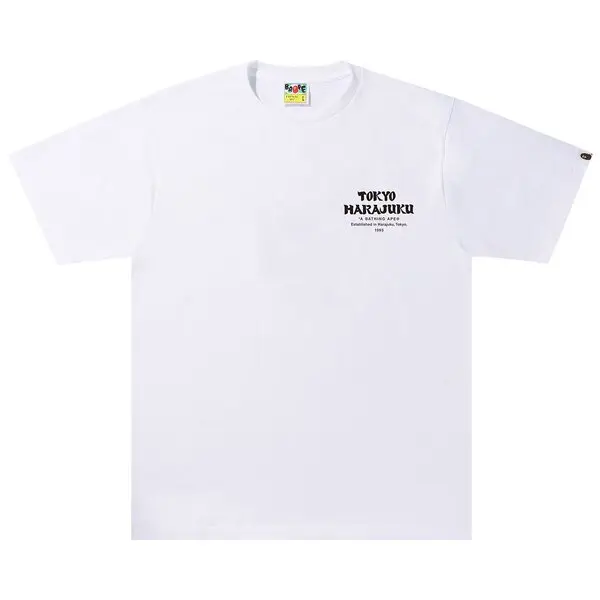 A BATHING APE Japan Culture Kanji Ape Head T-shirt - White