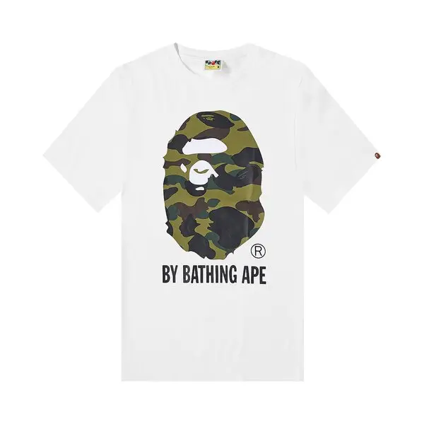 A BATHING APE 1st Camo Bathing Ape Tee /green - White