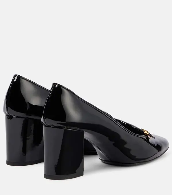 Khaite Elio Patent Leather Loafer Pumps
