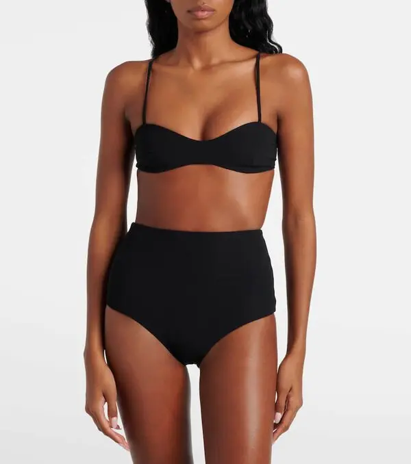 Faithfull The Brand Reyes High-rise Bikini Bottom - Black