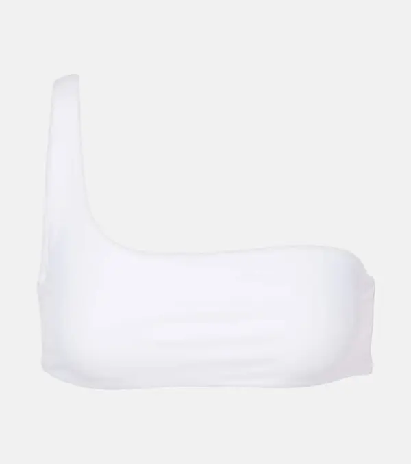 Jade Swim Eliza One-shoulder Bikini Top - White