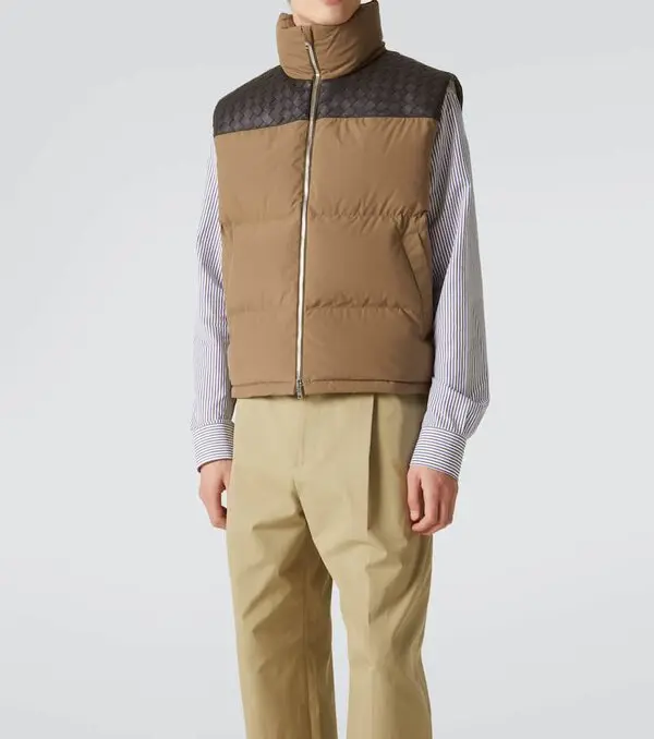 Bottega Veneta Cotton Poplin Down Vest