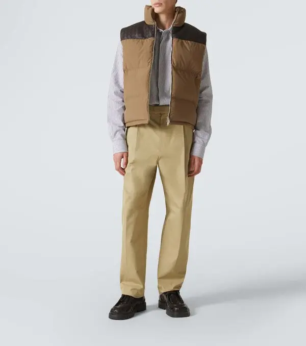 Bottega Veneta Cotton Poplin Down Vest